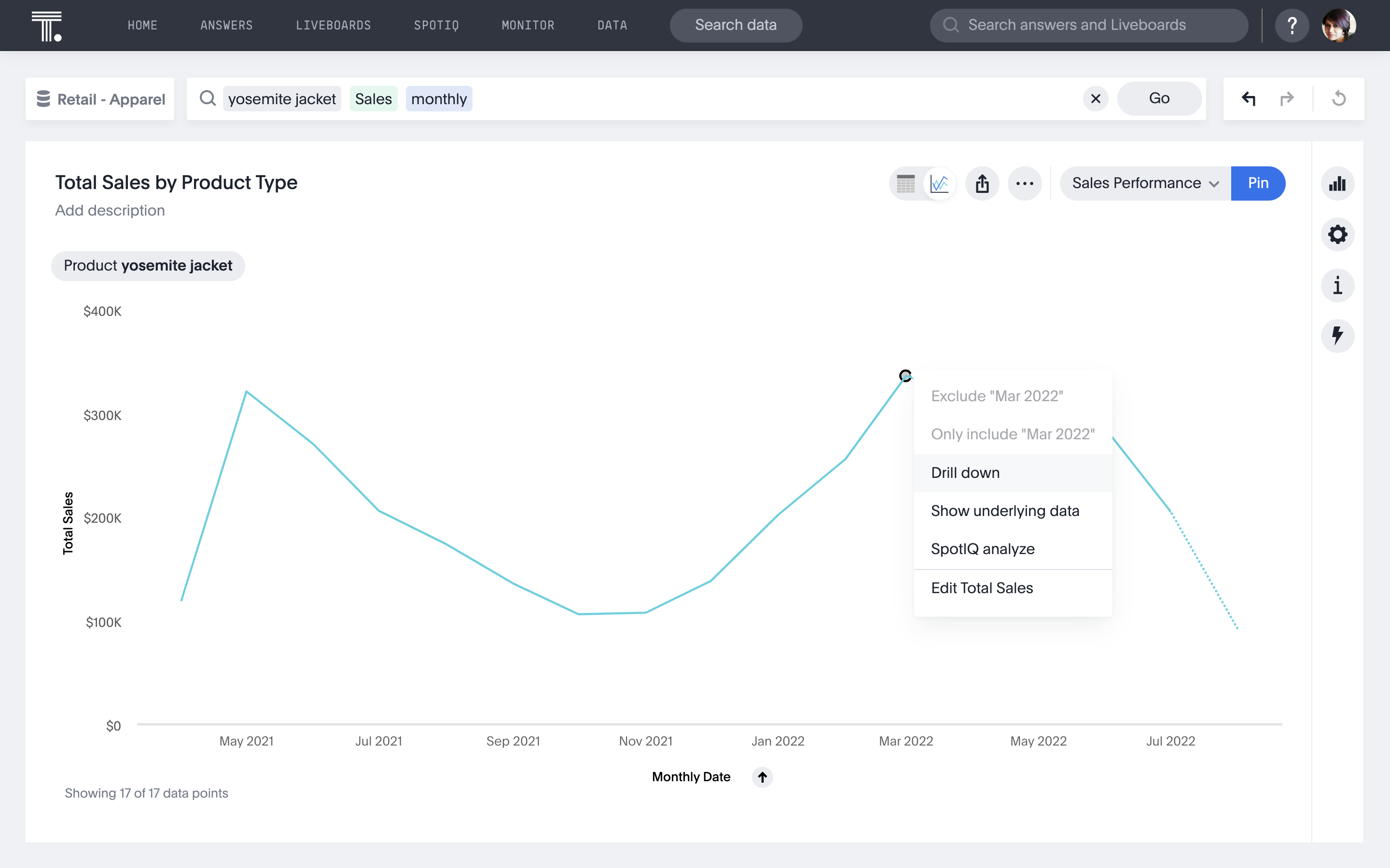 ThoughtSpot BI & Analytics | ThoughtSpot Embrace en SpotIQ